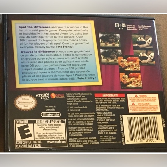 Nintendo | Video Games & Consoles | Nintendo Ds Foto Frenzy Spot The ...